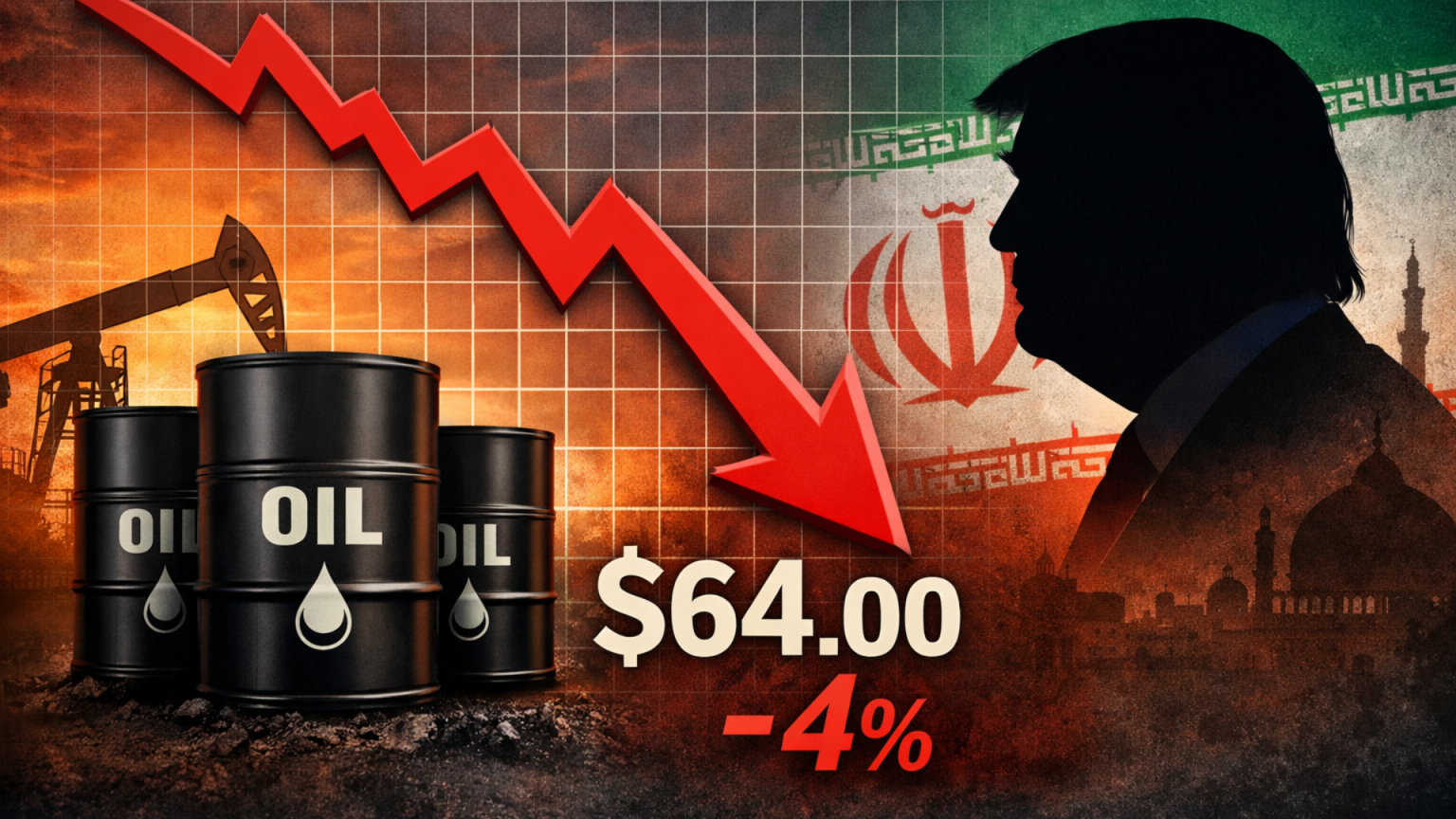 Oil Prices Plunge Nearly 4% After Trump’s Iran Comments | Market ...